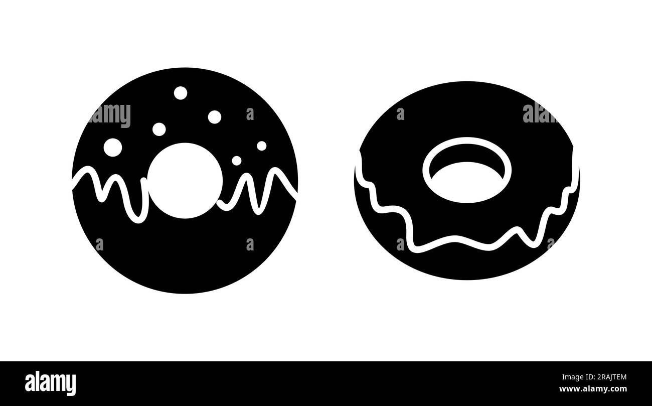 Donut icon vector. doughnut icon. donut logo Stock Vector Image & Art ...