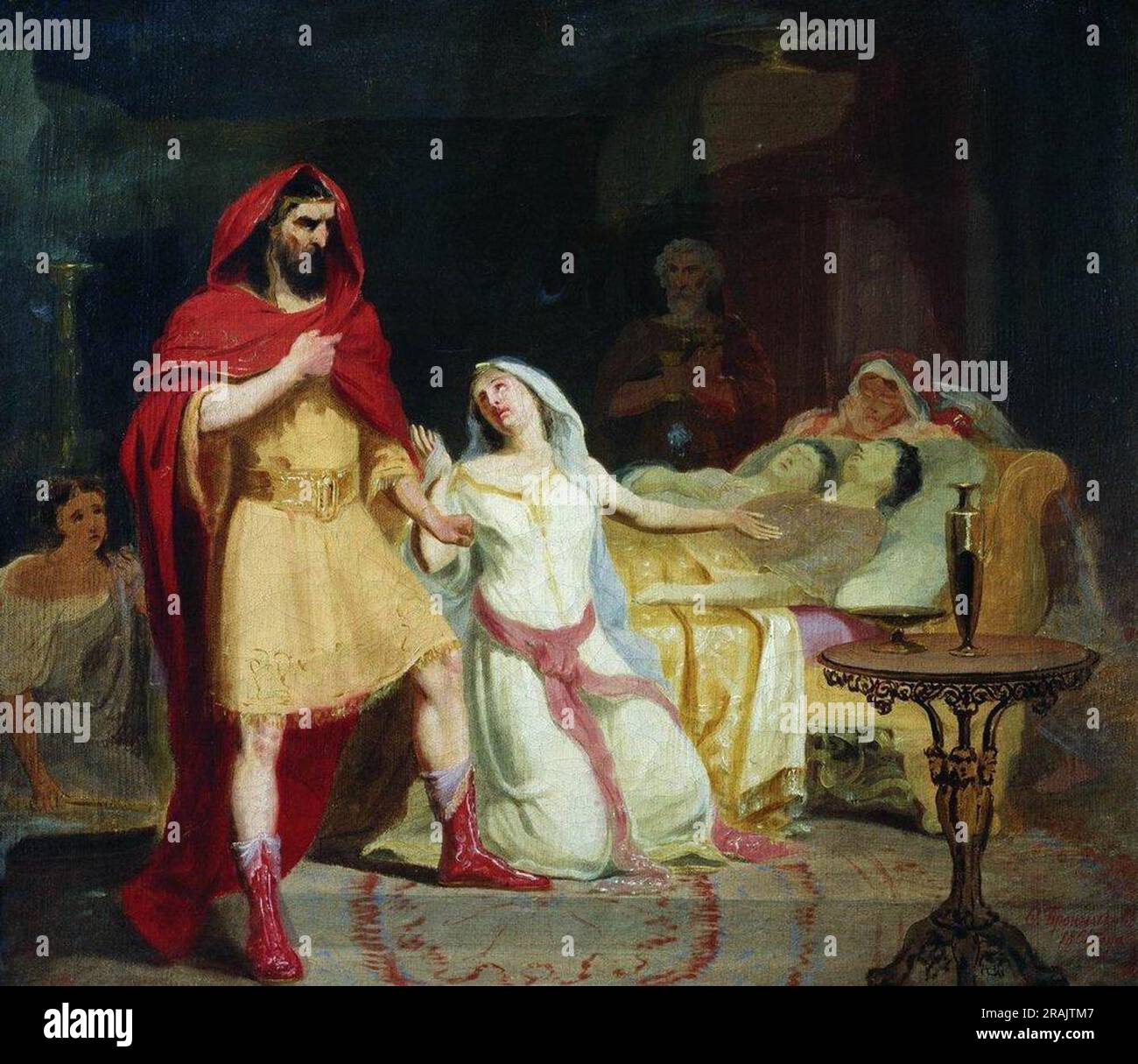 The Return of Ulysses to his home by Fyodor Bronnikov Stock Photo - Alamy