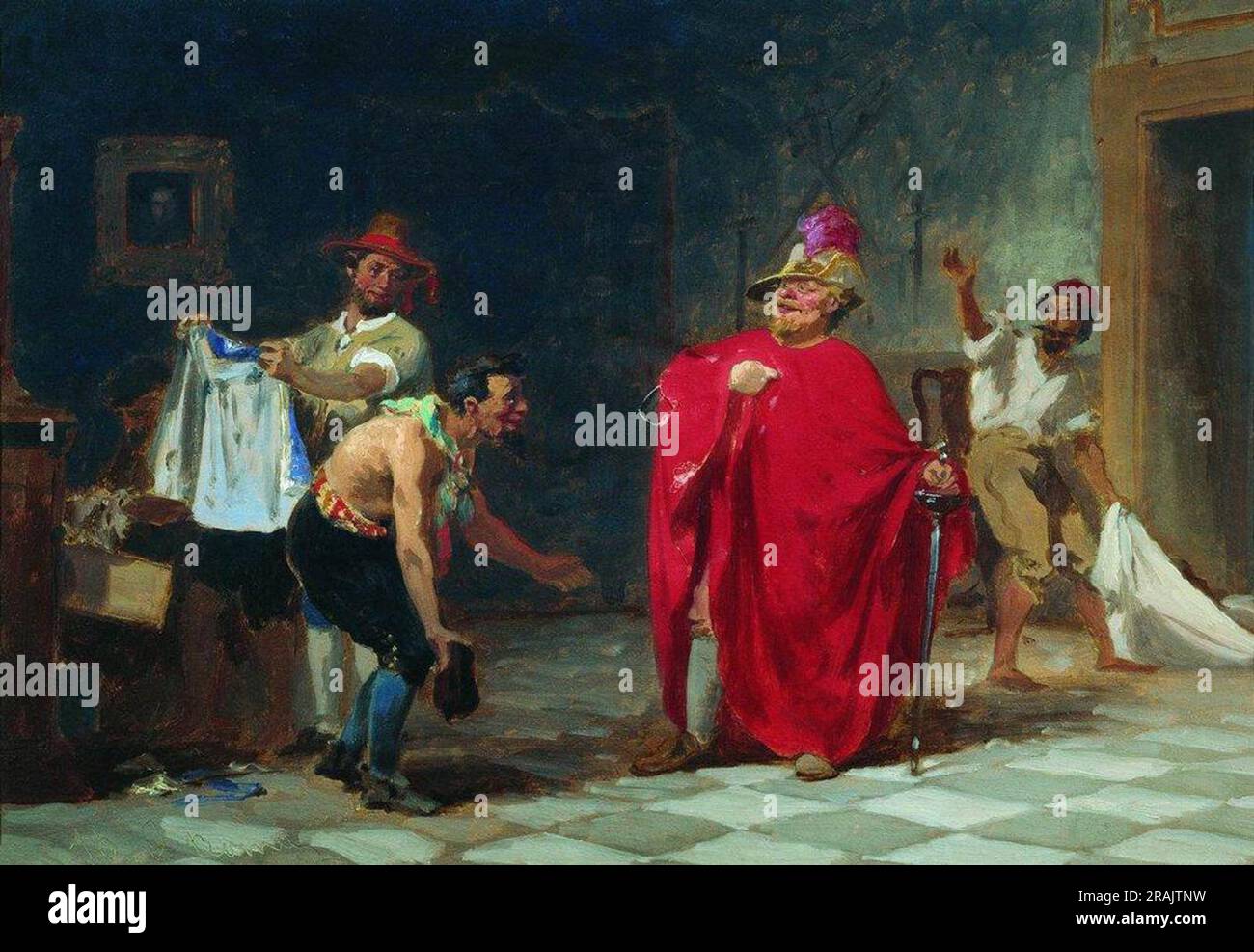 Masquerade 1870 by Fyodor Bronnikov Stock Photo - Alamy