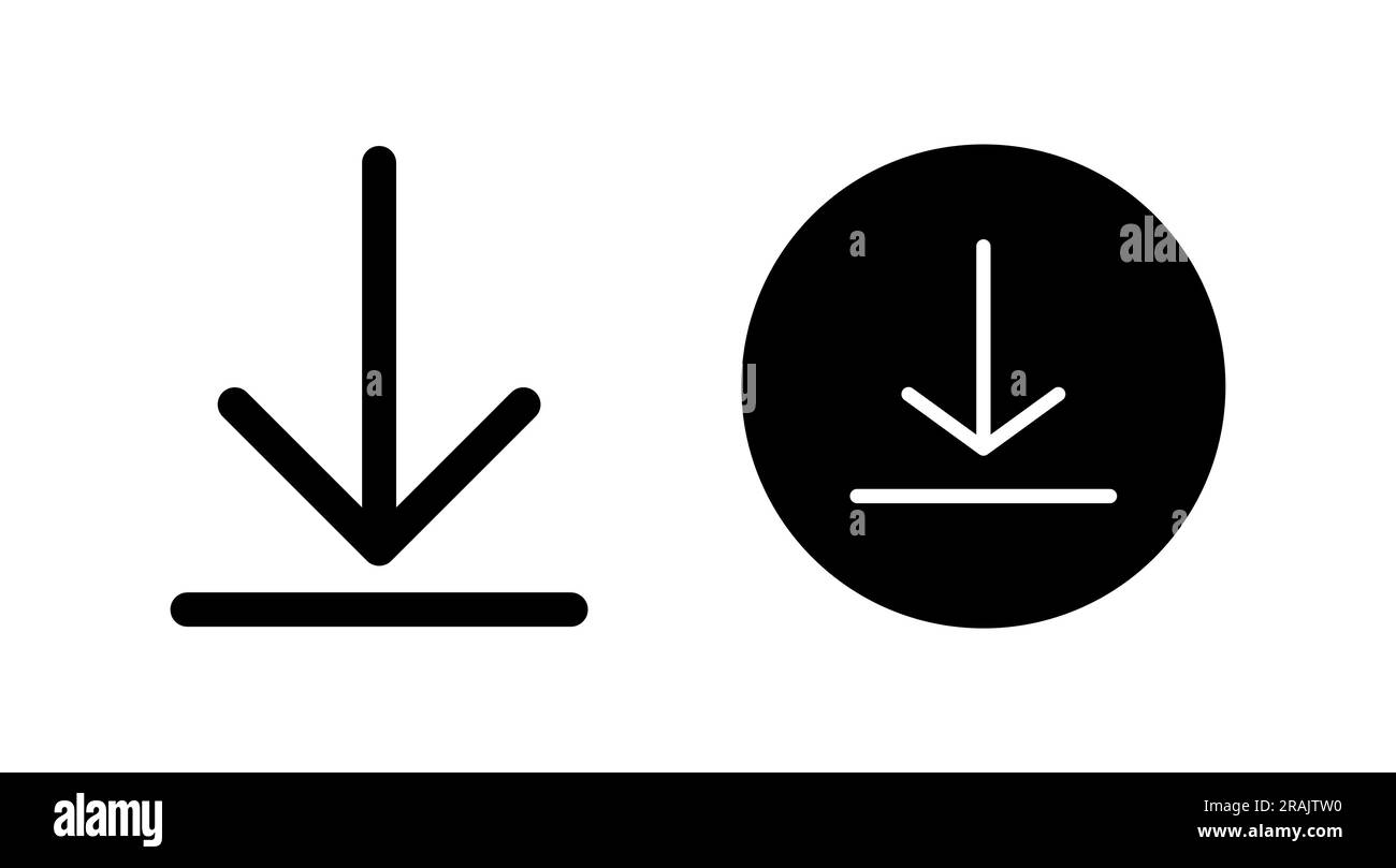 Download icon vector. Downloading vector icon Stock Vector Image & Art ...