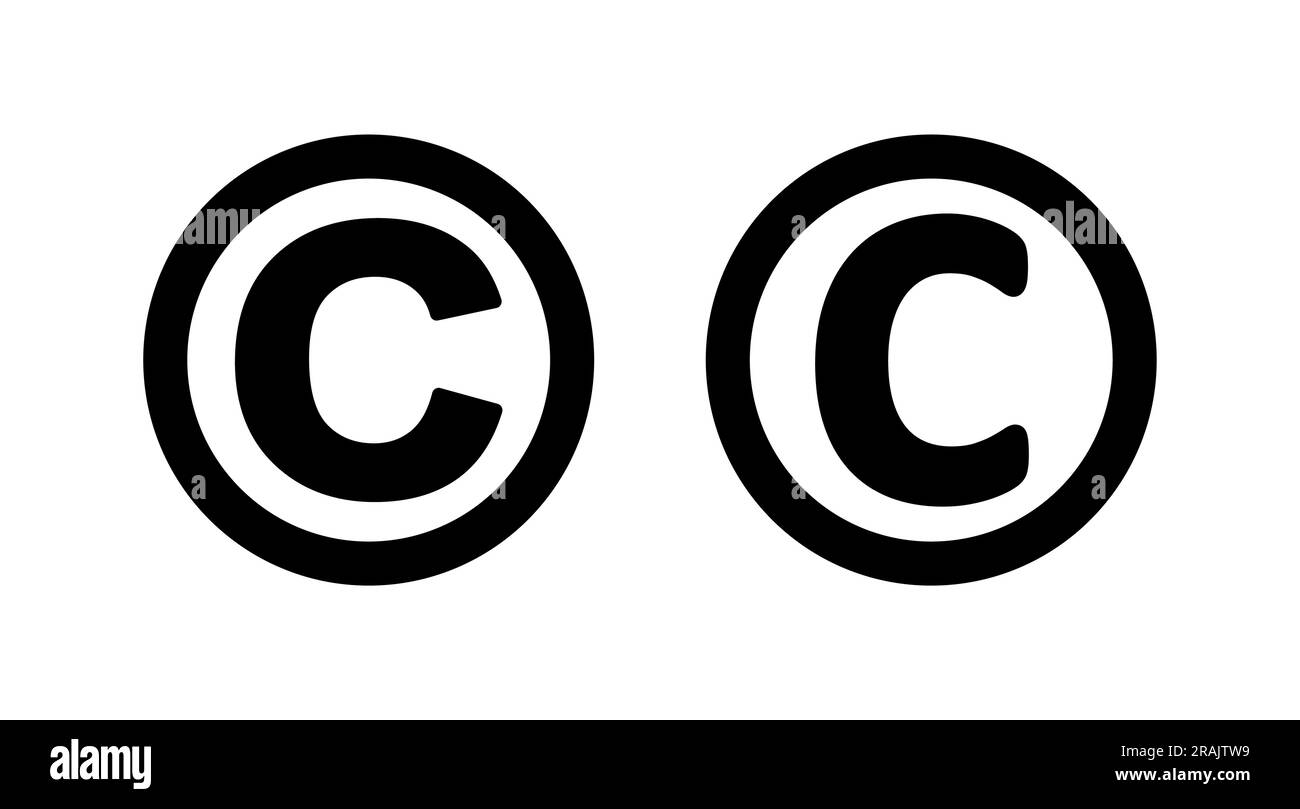 Copyright icon vector. copyright symbol Stock Vector Image & Art - Alamy
