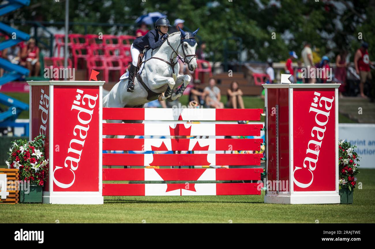 Lillie Keenan of the USA competes in the Rolex Pan American Grand Prix ...