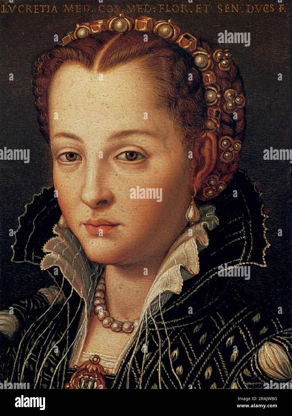 Bronzino portrait lucrezia hi-res stock photography and images - Alamy