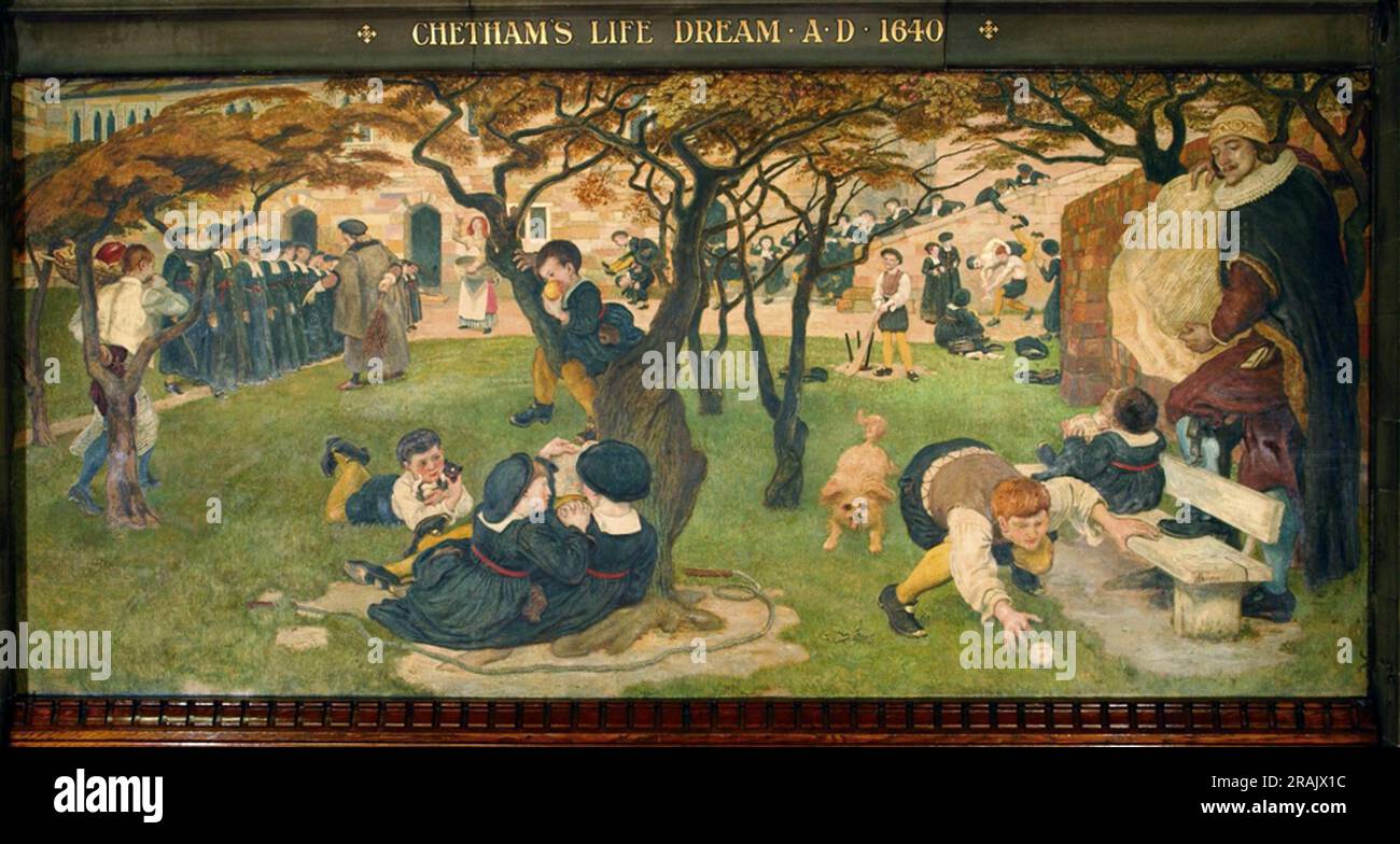 Chetham's Life Dream by Ford Madox Brown Stock Photo - Alamy