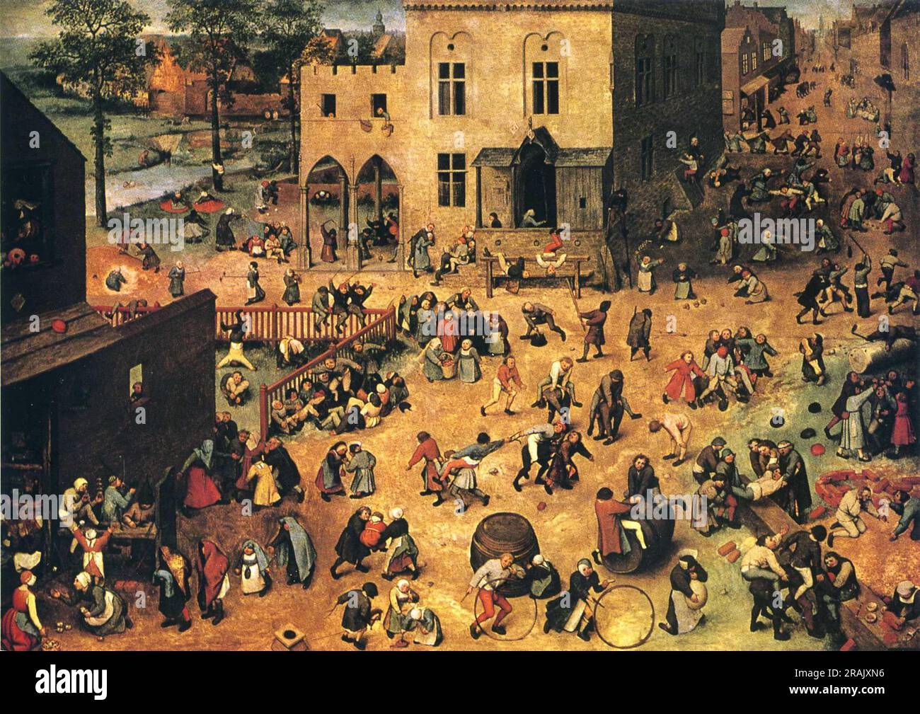 Children's Games 1560 by Pieter Bruegel the Elder Stock Photo - Alamy