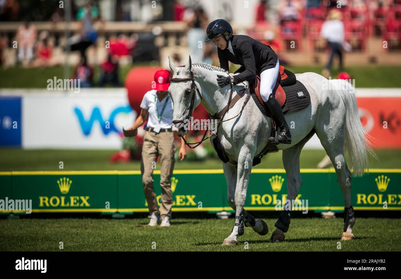 Hannah Selleck of the USA competes in the Rolex Pan American Grand Prix ...