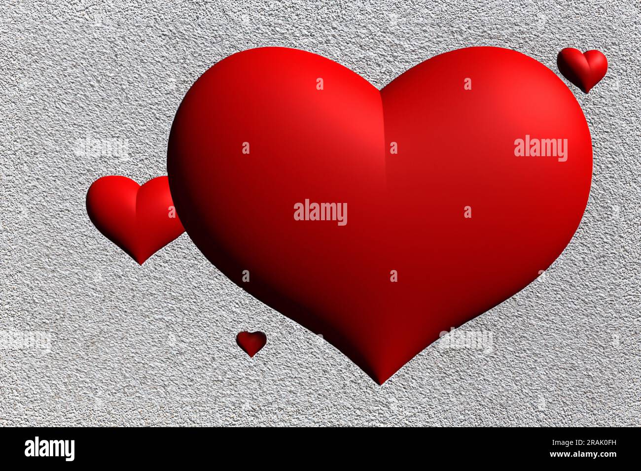 Colorful heart paintings hi-res stock photography and images - Alamy