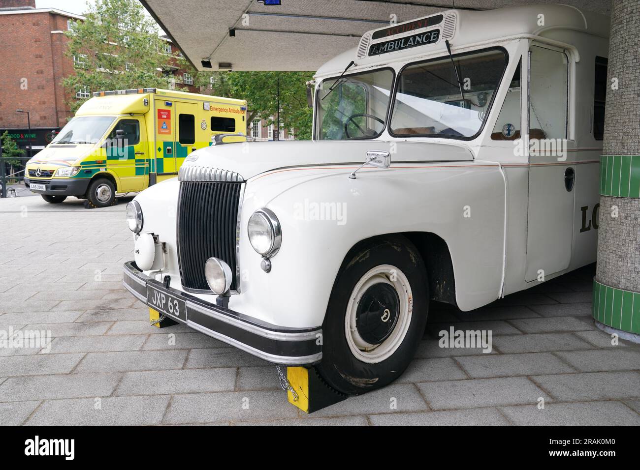 A 1948 Daimler ambulance is installed at the front of the London ...