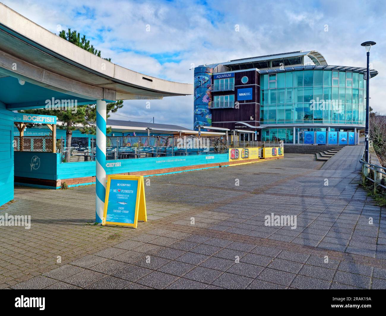 UK, Devon, Plymouth, The Barbican, National Marine Aquarium Stock Photo ...