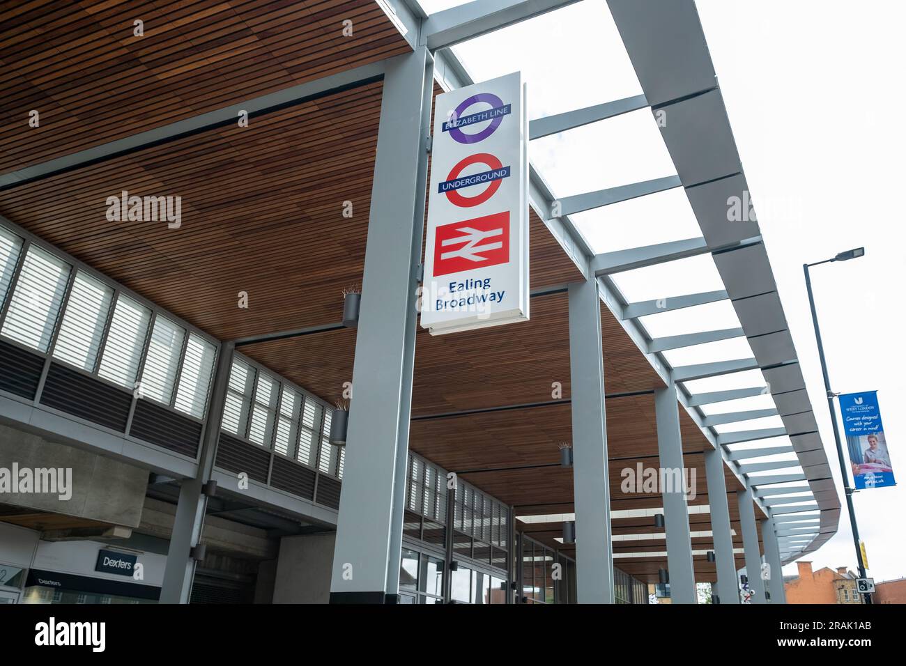 London- June 2023: Ealing Broadway Station. Railway station in west ...
