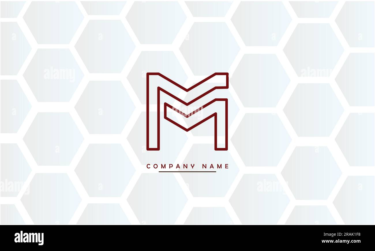 M letters vector vectors hi-res stock photography and images - Alamy