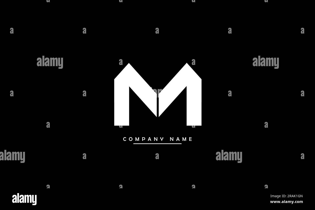 M letters vector vectors hi-res stock photography and images - Alamy