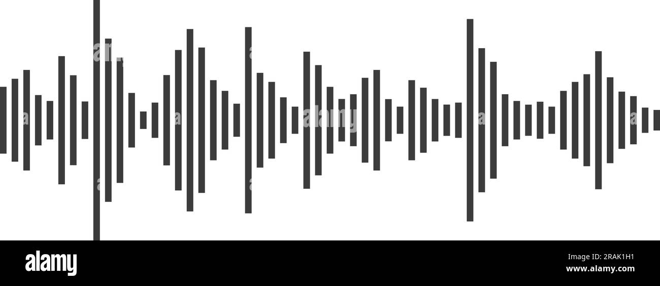 Audio equalizer in line style. Music tone effect Stock Vector Image ...