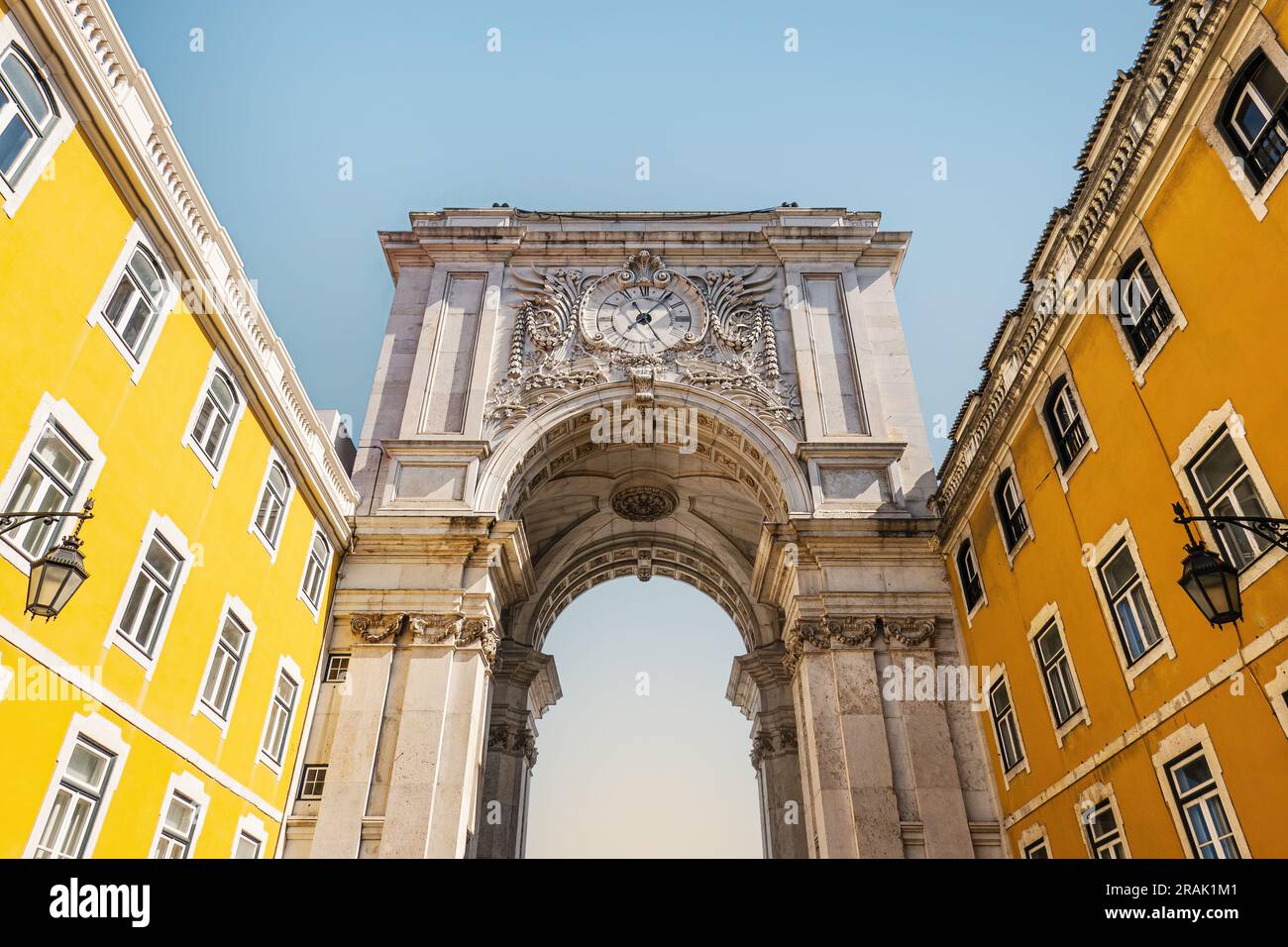 Rua Augusta Arch, Arco da Rua Augusta in Lisbon, the capital city of ...