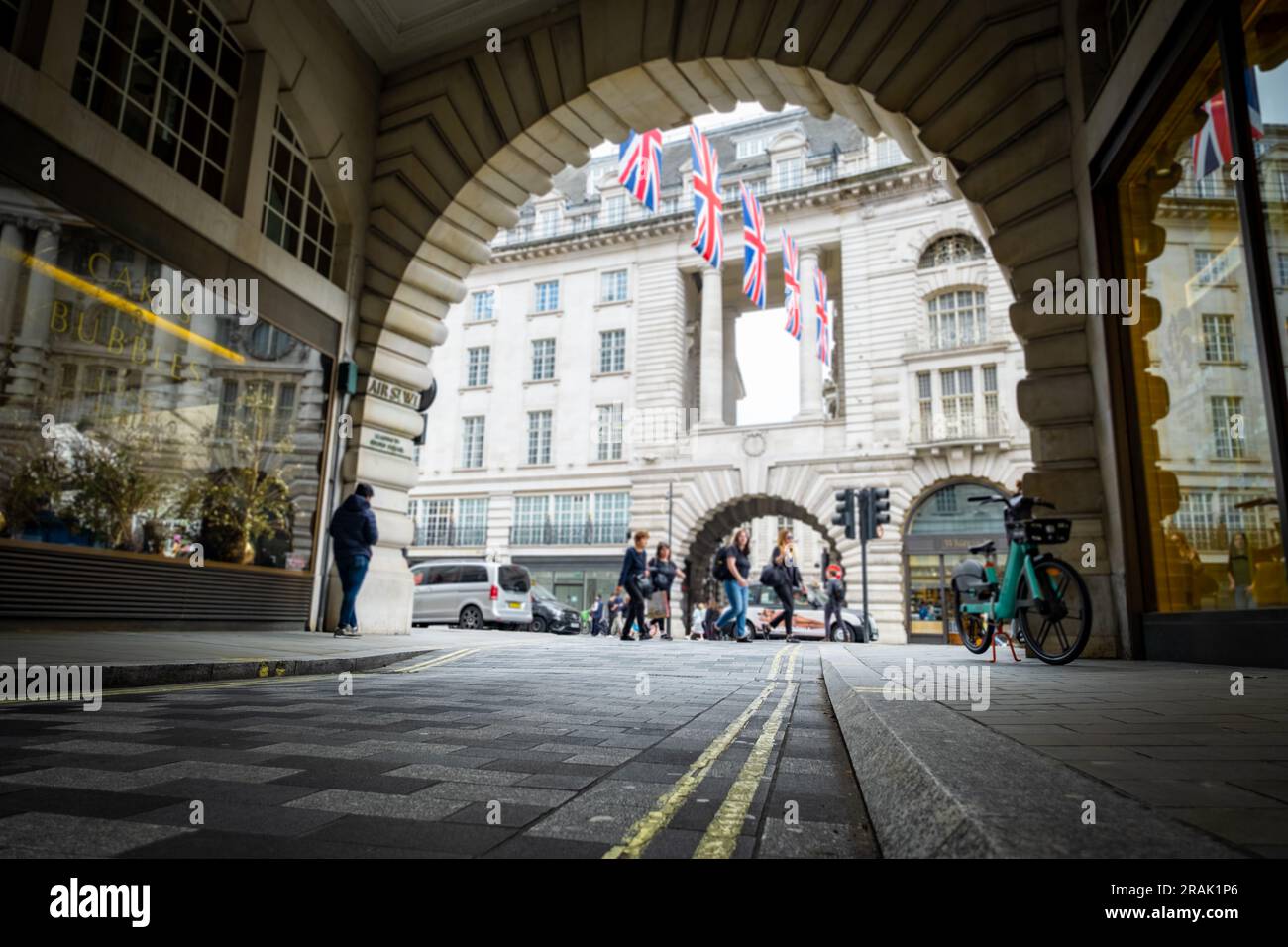 London- June 2023: London street scene off Regent Street in the West ...