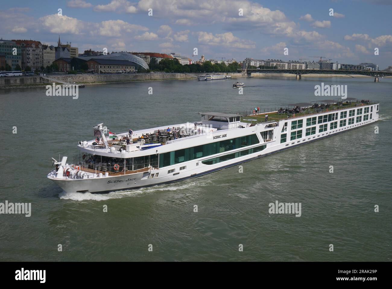 River cruiser, Scenic Jade, on the Danube, Budapest, Hungary Stock ...