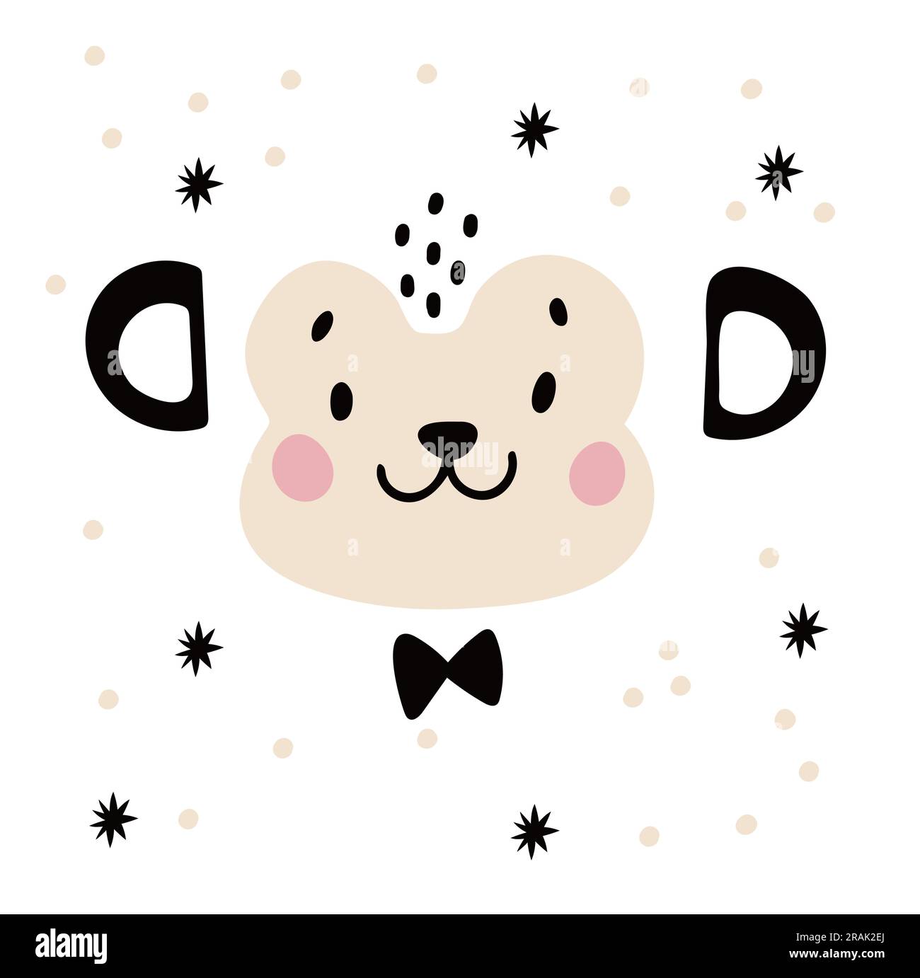 Portrait baby monkey Stock Vector Images - Alamy