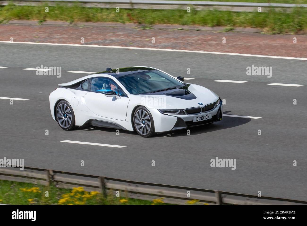 White petrol plug in hybrid bmw i8 coupe hi-res stock photography and ...