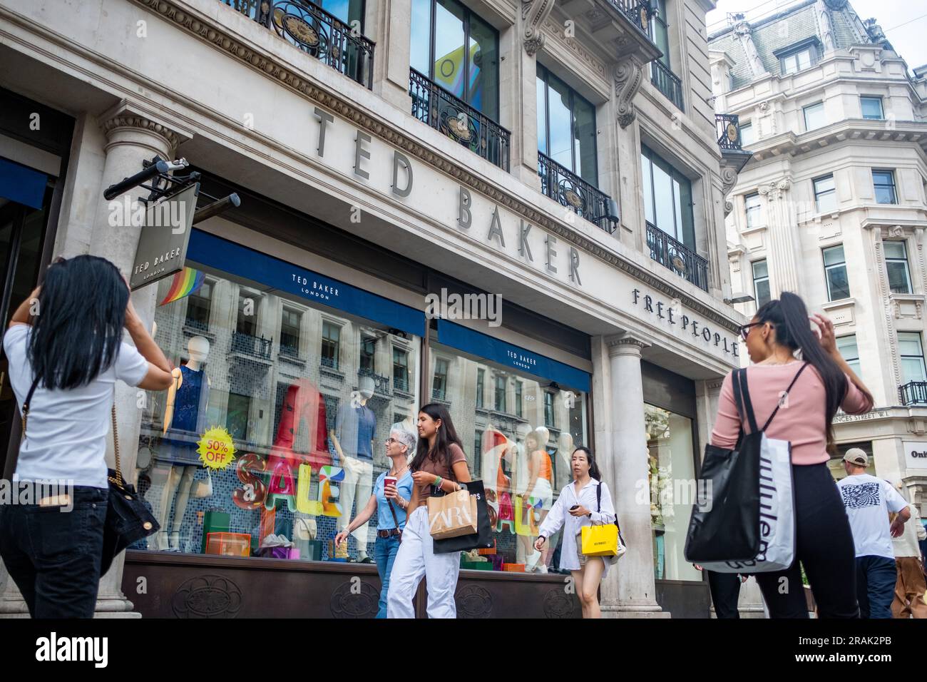 London- June 2023: Ted Baker store on Regents Street, a British luxury fashion label Stock Photo ...