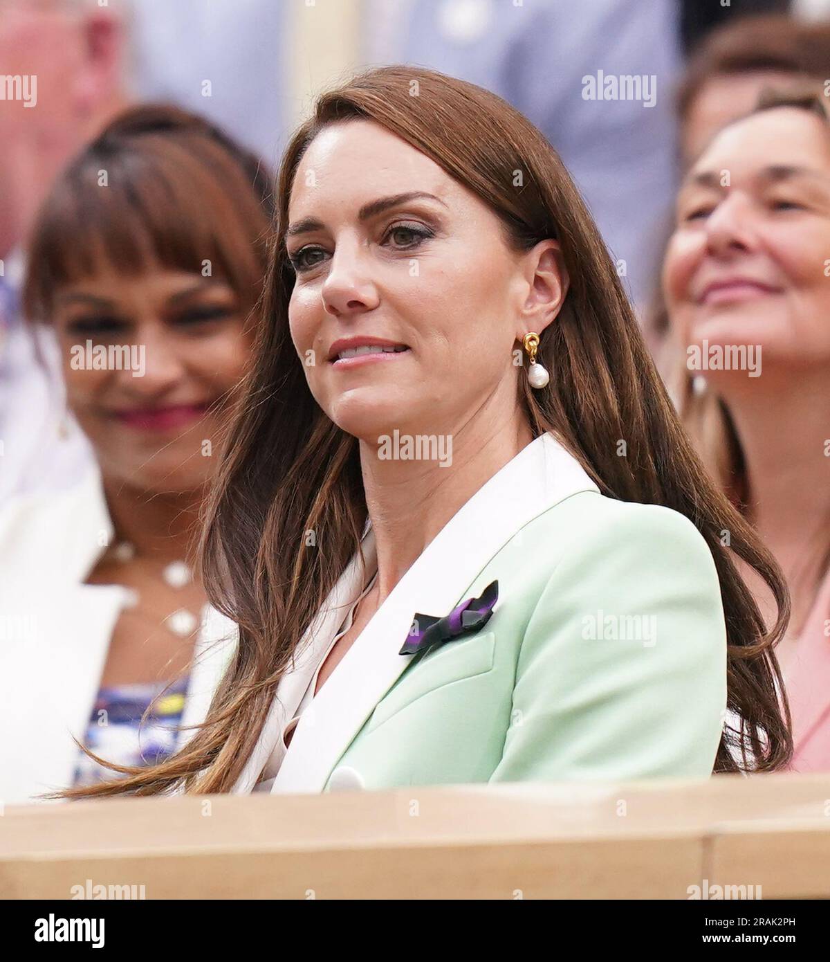 The Princess of Wales in the royal box on day two of the 2023 Wimbledon ...