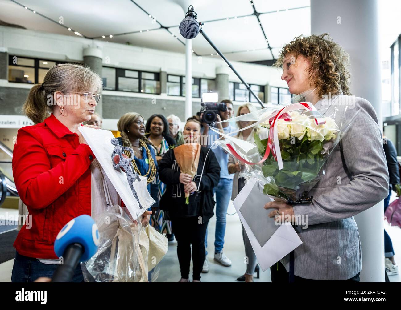 THE HAGUE - Netherlands, 04/07/2023, Parents from the benefits scandal ...