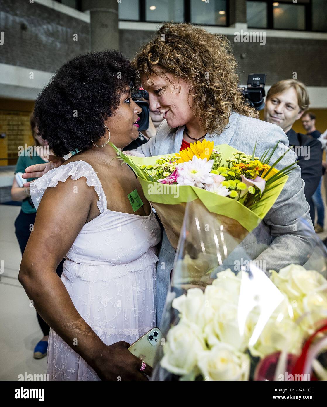 THE HAGUE - Netherlands, 04/07/2023, Parents from the benefits scandal ...