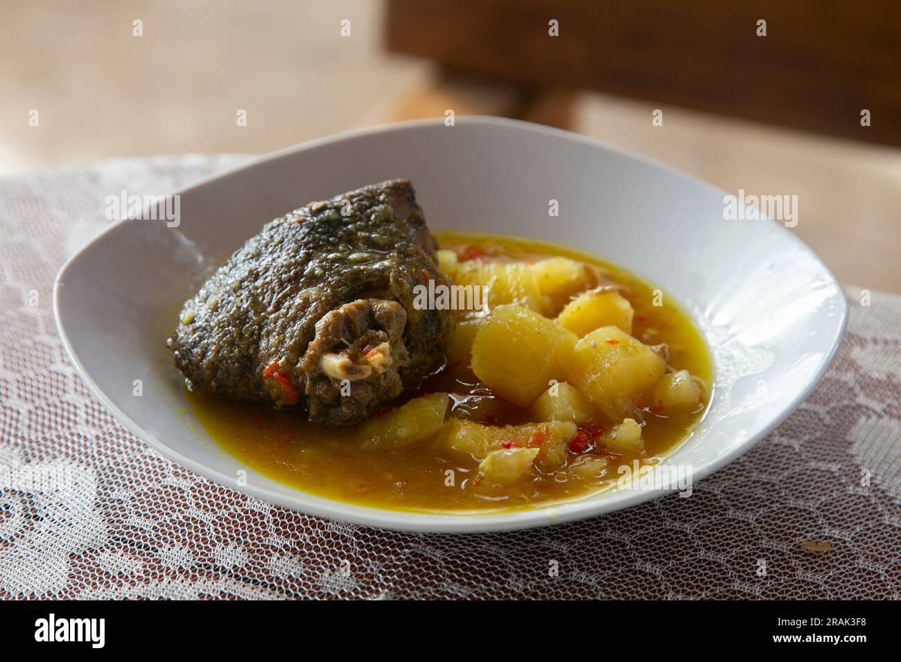 Majaz stewed. The majaz or paca is a species of rodent for meat that is ...