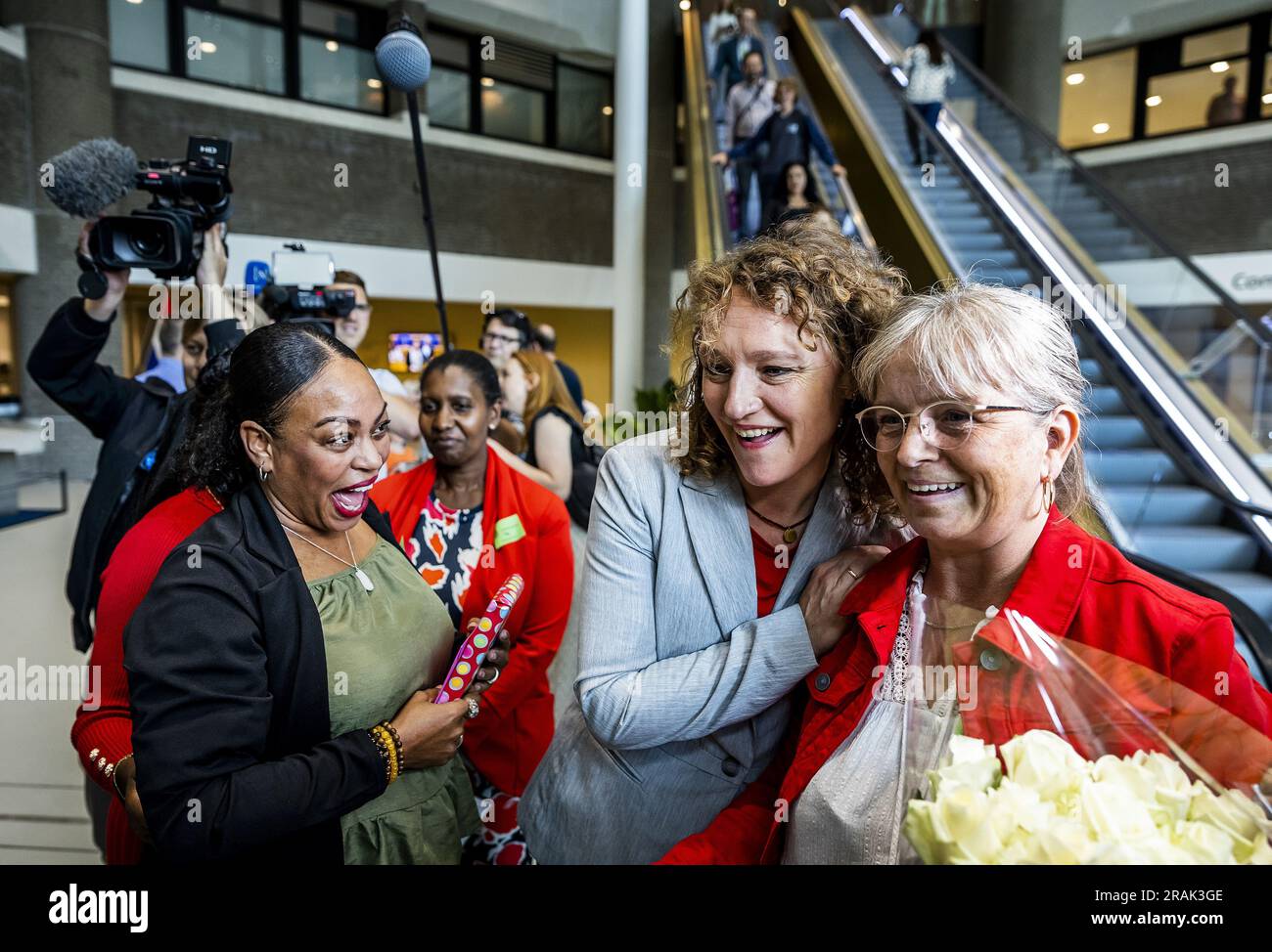 THE HAGUE - Netherlands, 04/07/2023, Parents from the benefits scandal ...