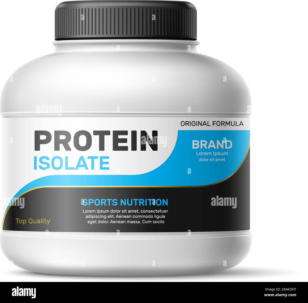 Protein jar mockup Stock Vector Images - Alamy