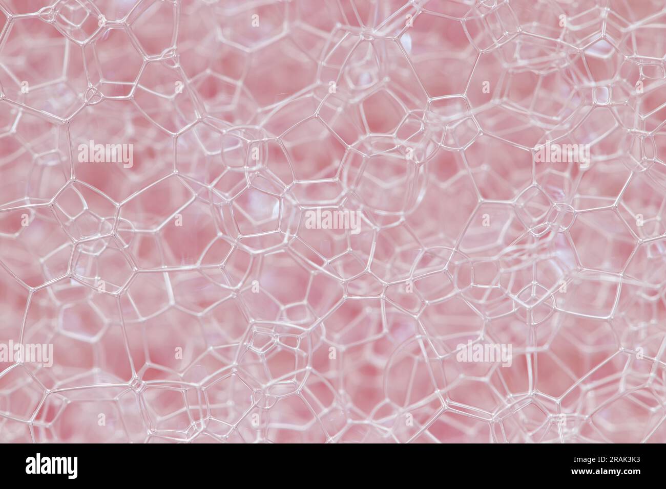 Closeup pink bubble foam structure Stock Photo - Alamy