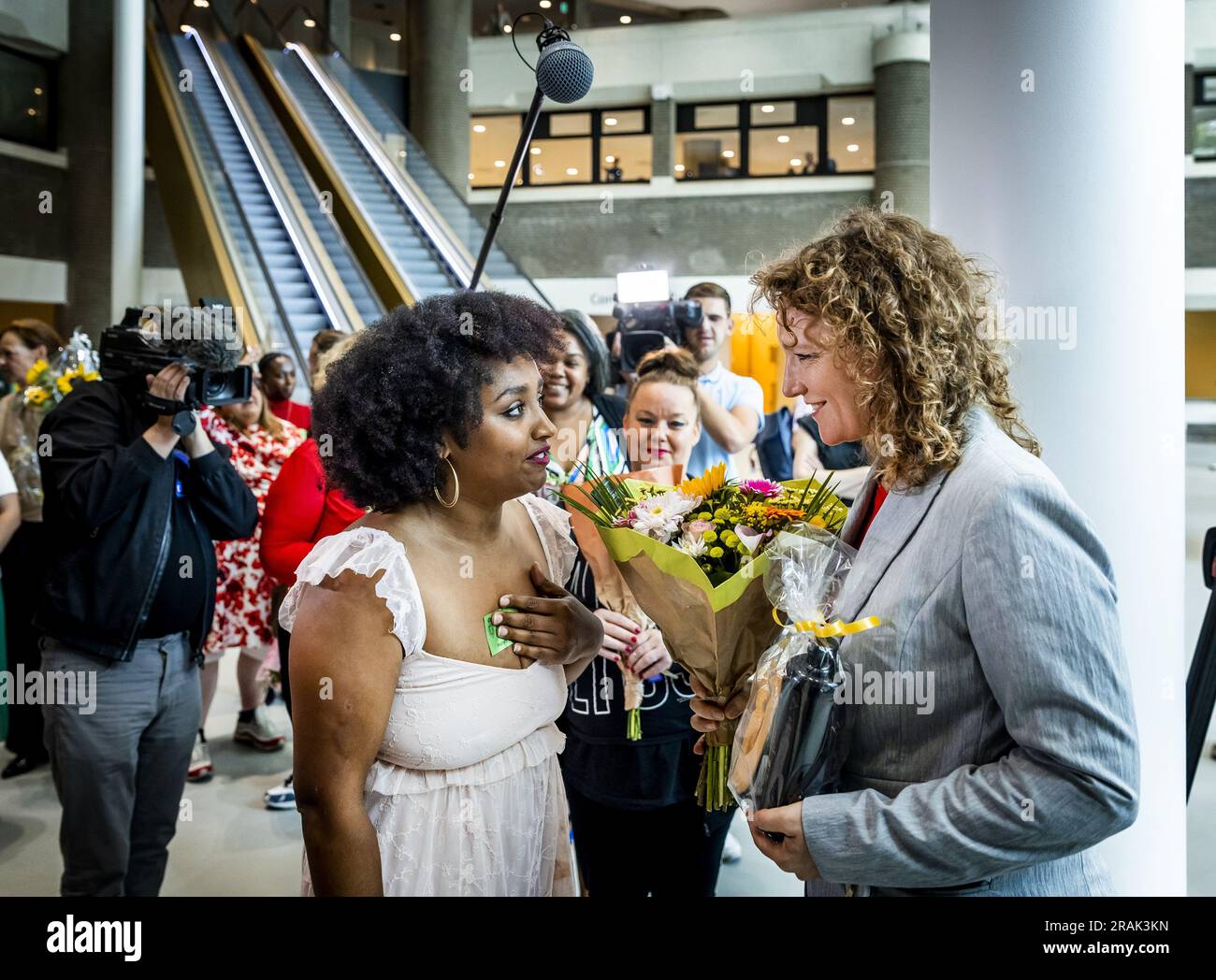 THE HAGUE - Netherlands, 04/07/2023, Parents from the benefits scandal ...