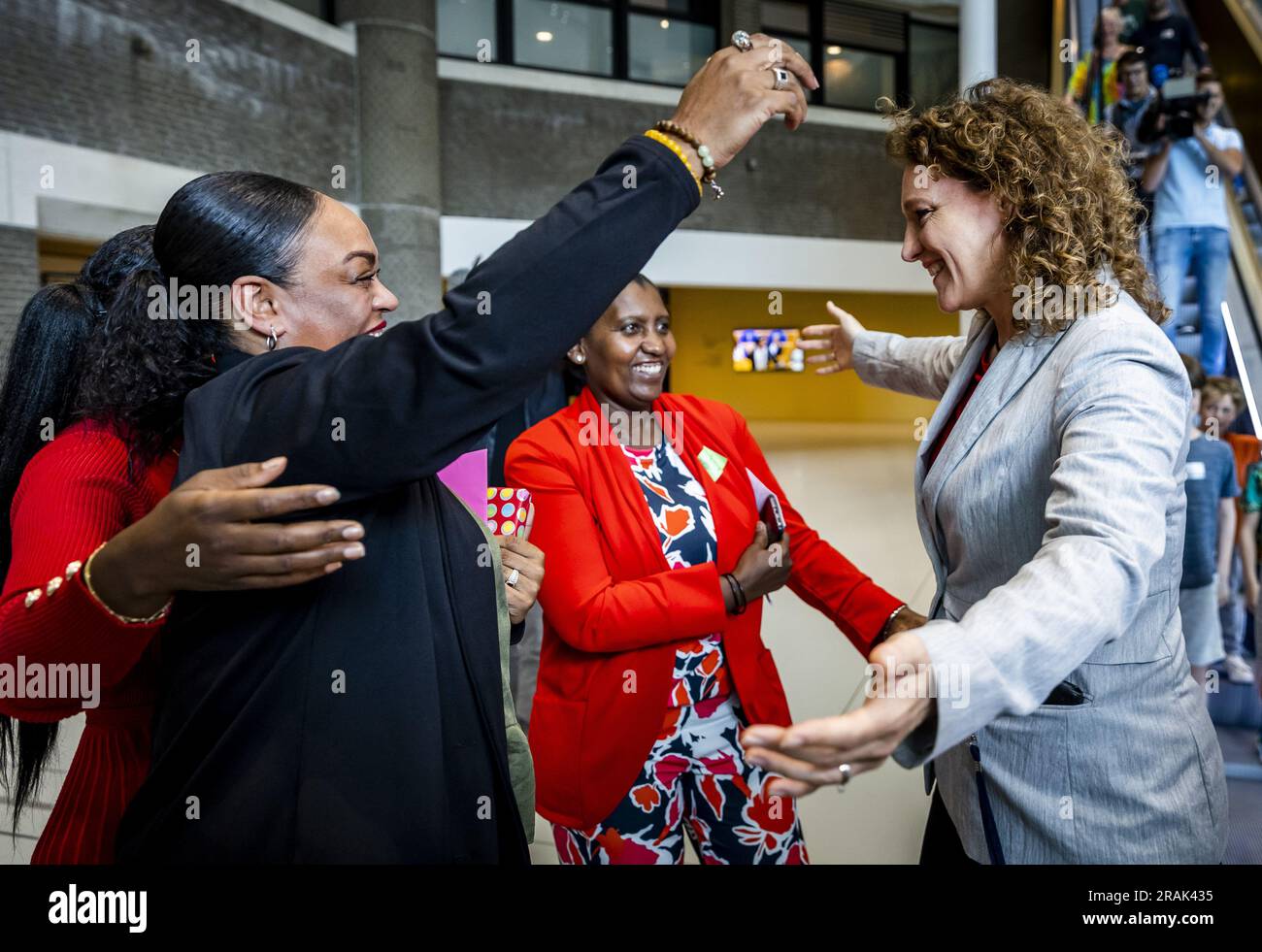 THE HAGUE - Netherlands, 04/07/2023, Parents from the benefits scandal ...