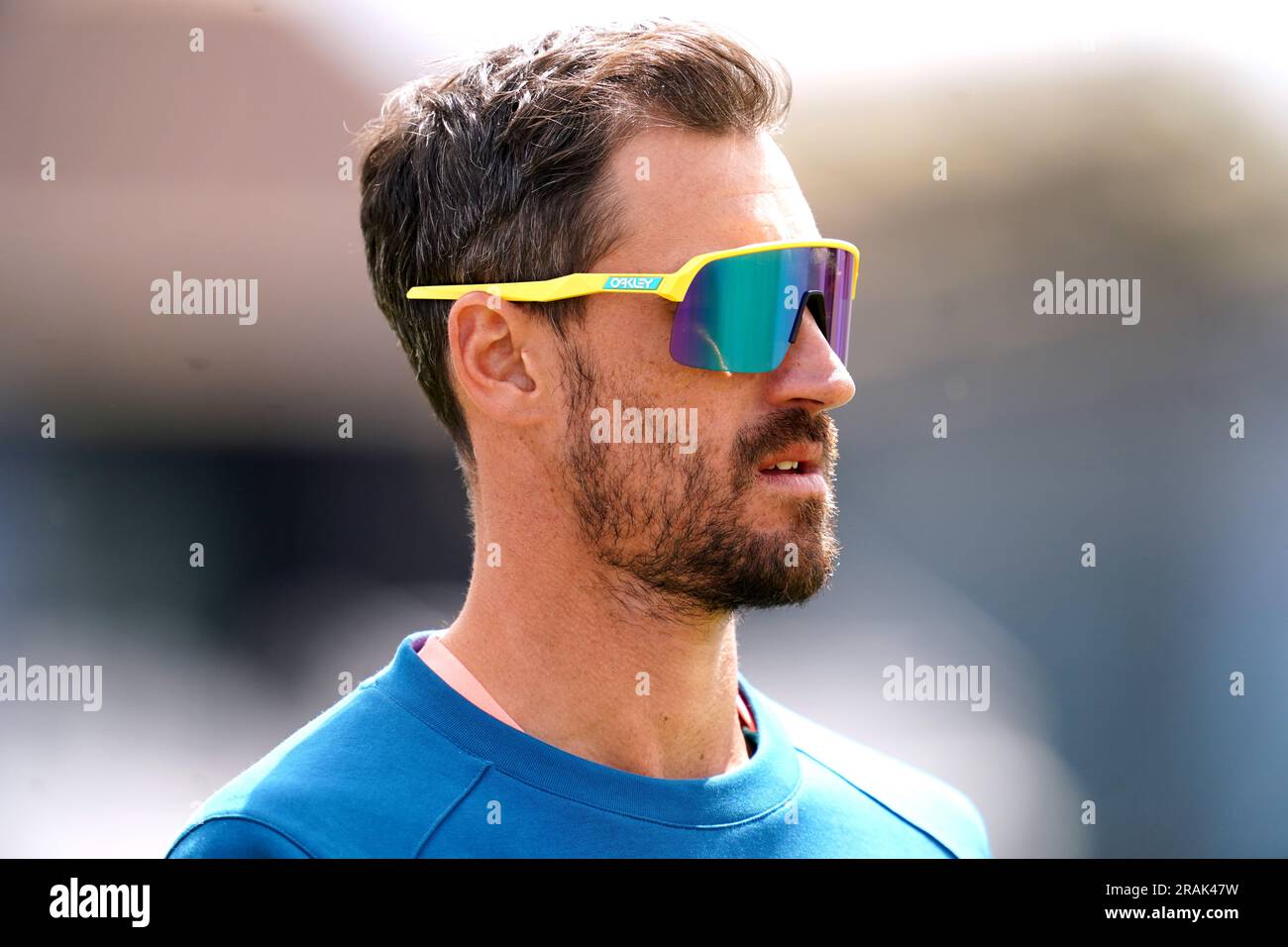Australia's Mitchell Starc during a nets session at Headingley, Leeds ...