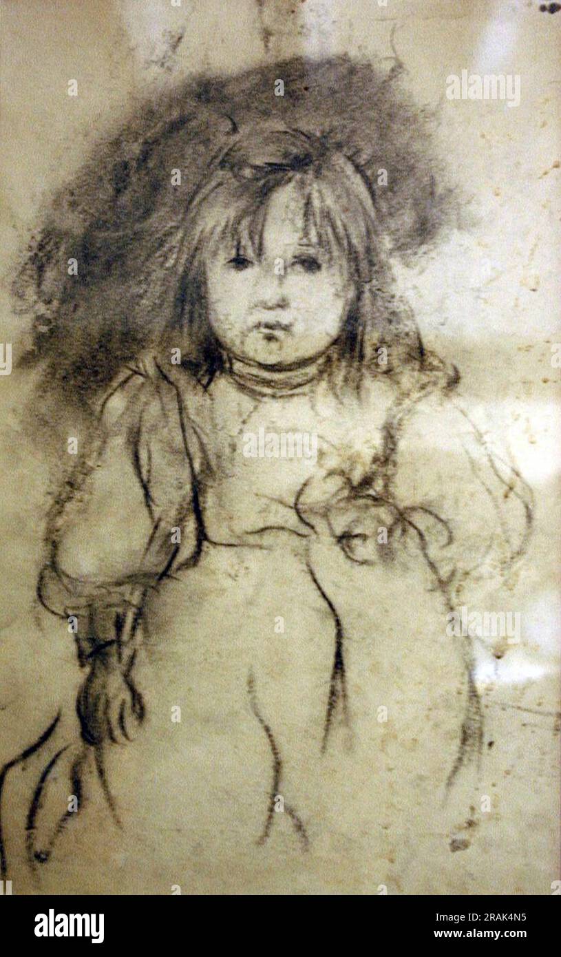 The artist's daughter by Joan Brull Stock Photo - Alamy