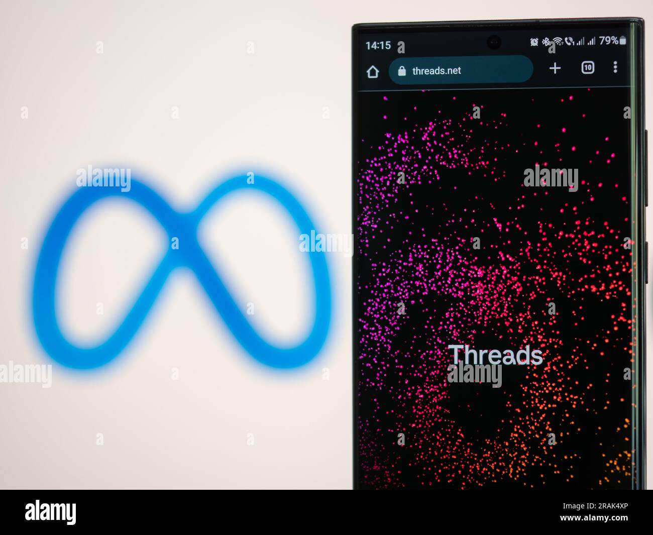 Bucharest, Romania - July 4th, 2023: Threads app website available ...