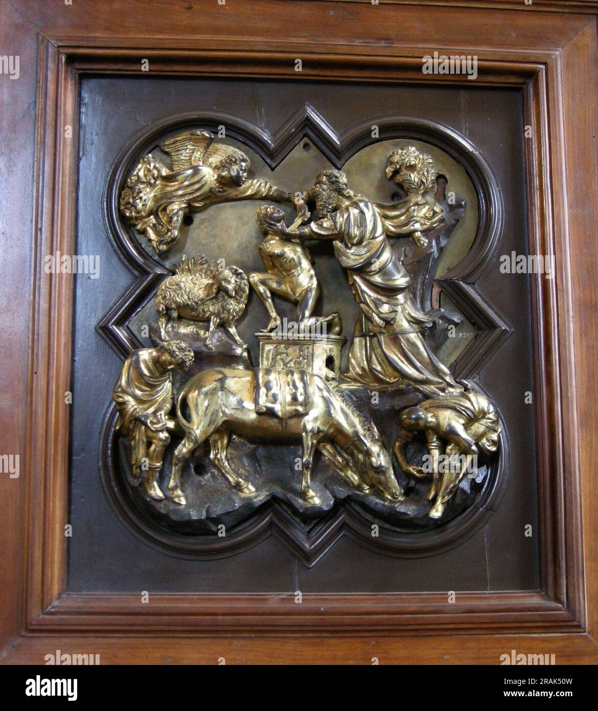 The Sacrifice of Isaac, bronze competition relief for the Baptistry ...