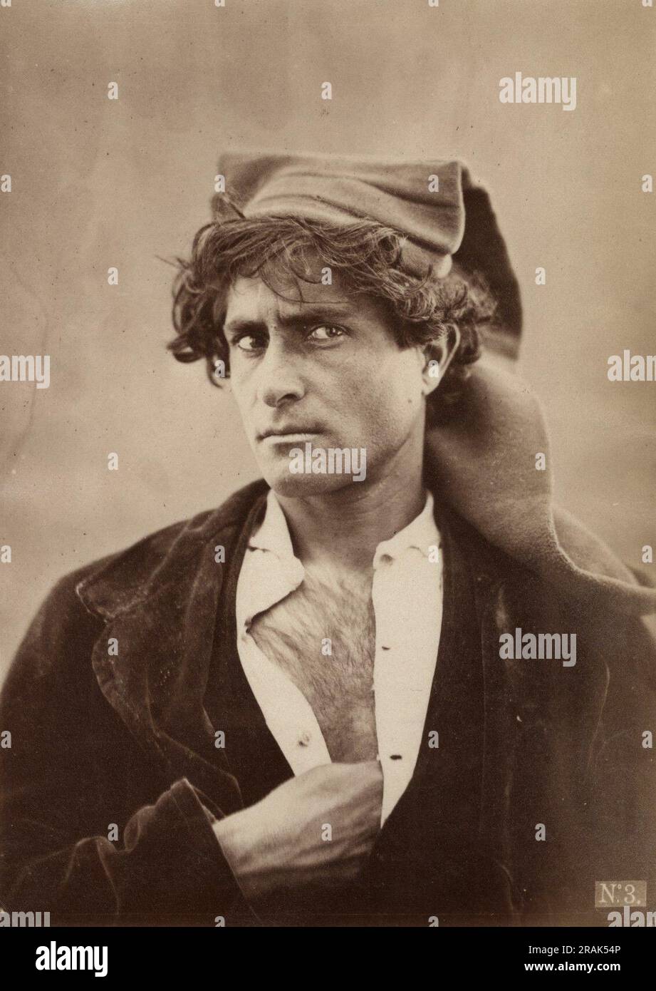 Sicilian man 1899 by Giuseppe Bruno Stock Photo - Alamy