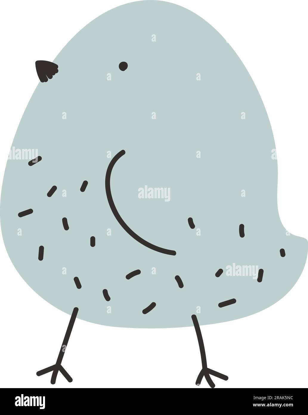 Cute doodle chick. Hand drawn baby bird Stock Vector Image & Art - Alamy