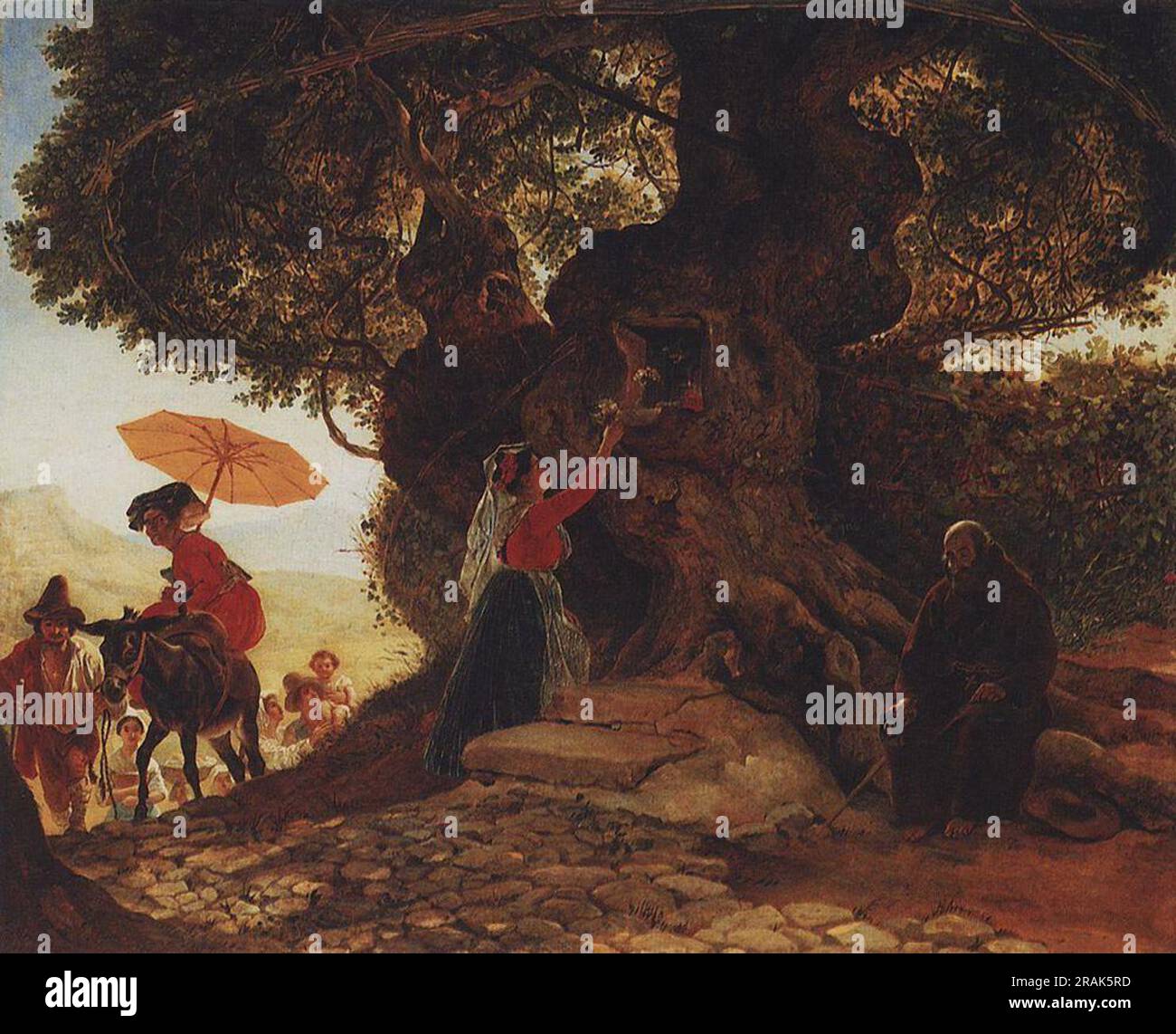 At the Mother of God Oak 1835 by Karl Bryullov Stock Photo - Alamy
