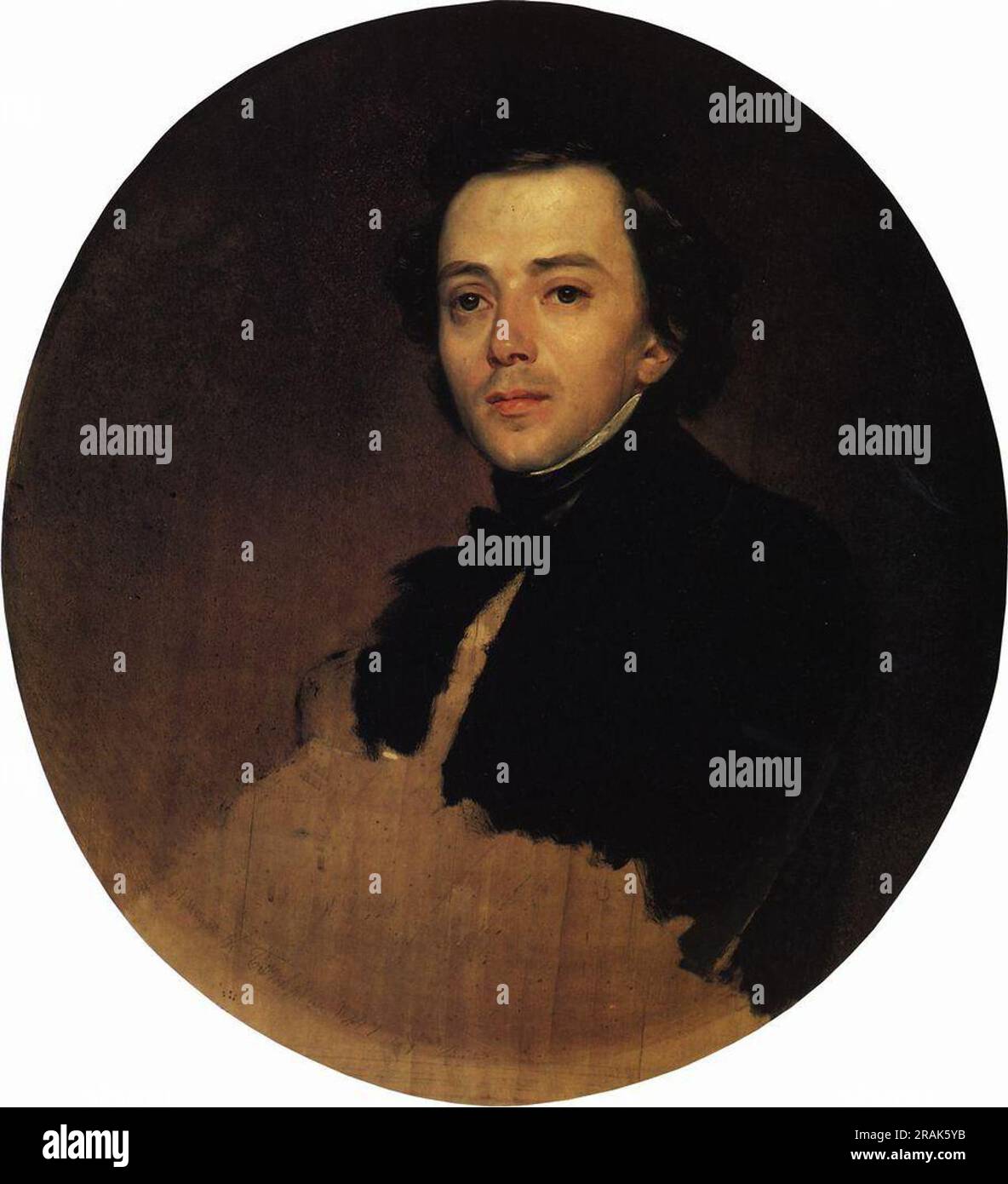 Portrait of V. V. Samoilov 1847 by Karl Bryullov Stock Photo - Alamy