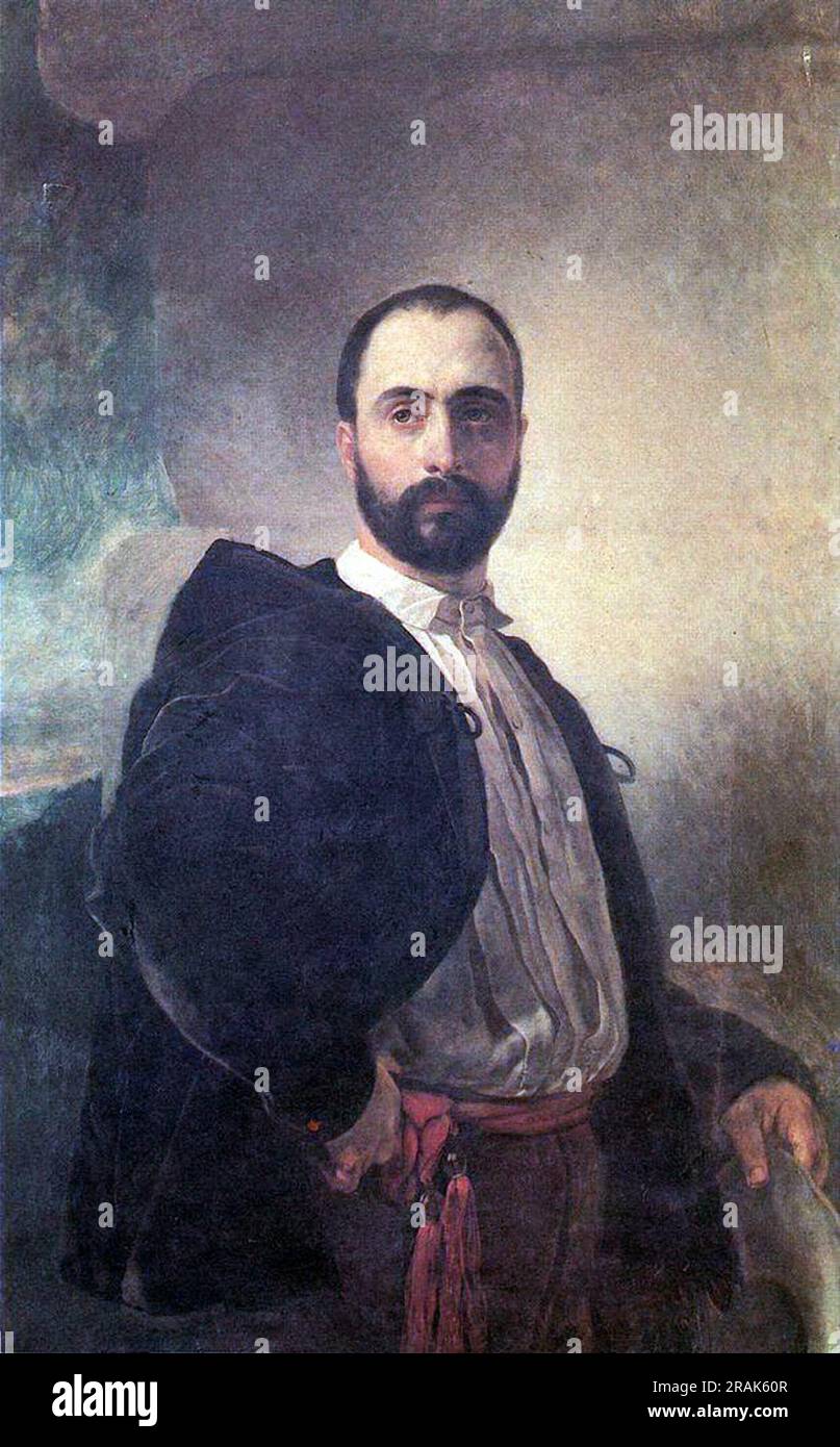 Portrait of Angelo Tittoni 1852 by Karl Bryullov Stock Photo - Alamy