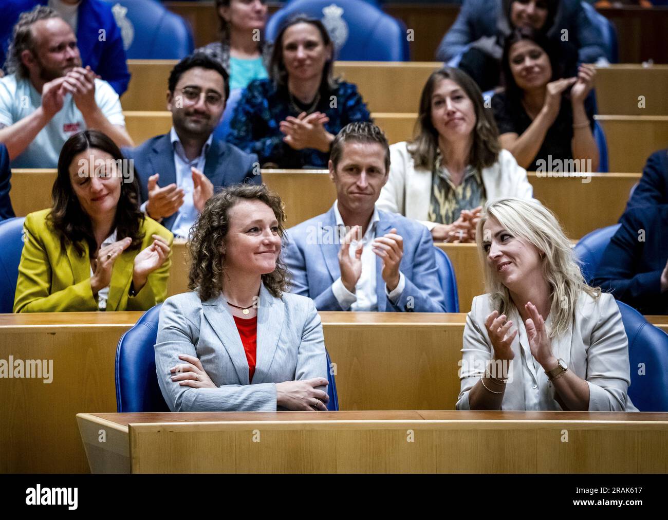 THE HAGUE - Netherlands, 04/07/2023, Renske Leijten says goodbye to the ...