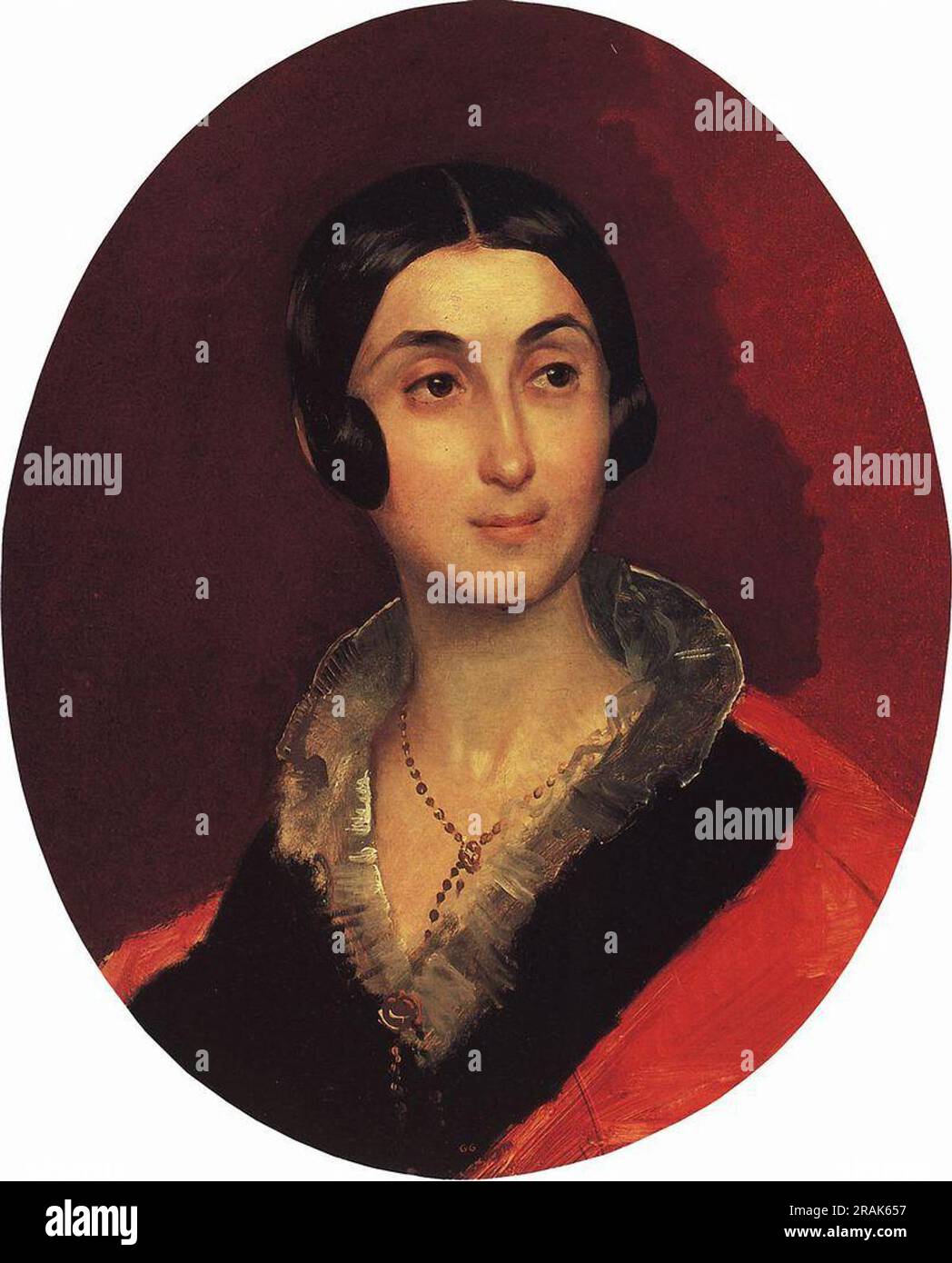 Portrait of Ye. I. Ton 1840 by Karl Bryullov Stock Photo - Alamy