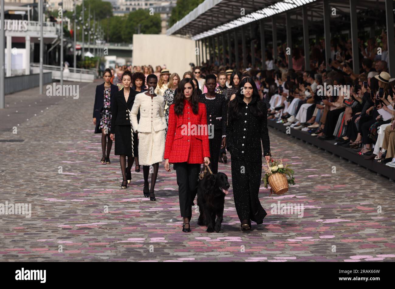 Paris, France. 4th July, 2023. Models present creations of French ...