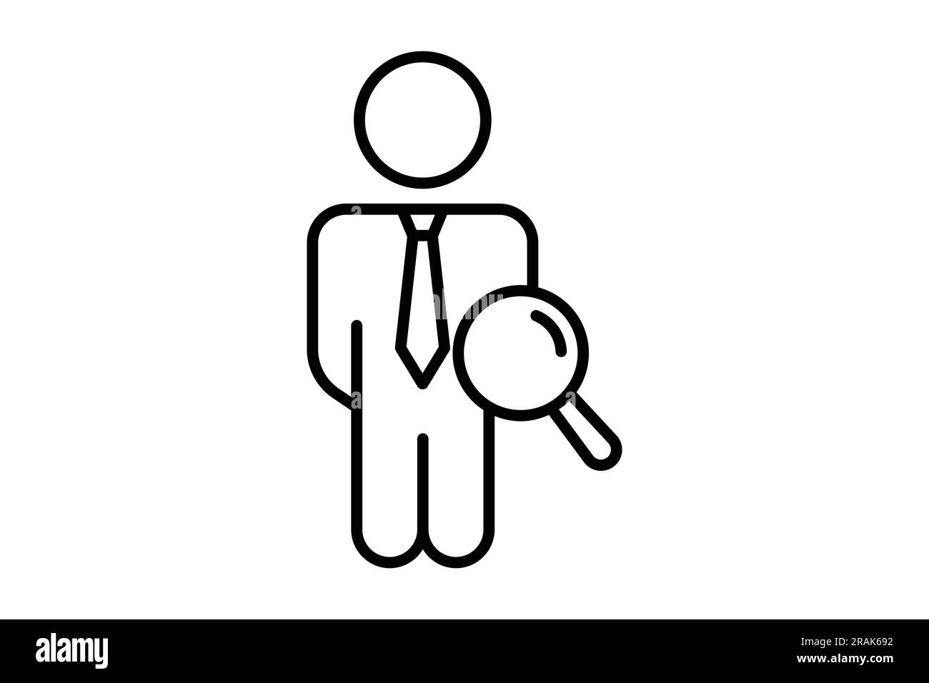 Search staff candidate icon Cut Out Stock Images & Pictures - Alamy