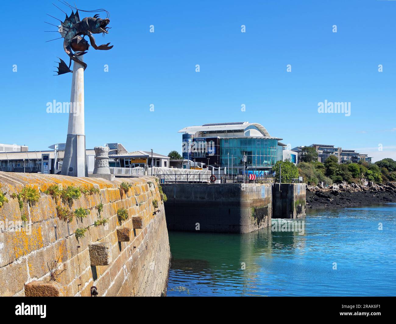 UK, Devon, Plymouth, The Barbican, Entrance to Sutton Harbour, National ...