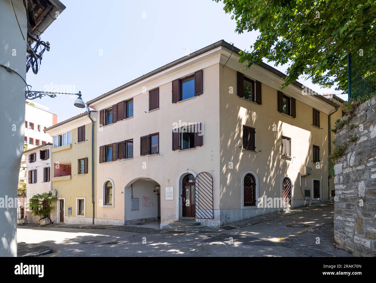 Koper, Slovenia. July 2, 2023. exterior view of the University of ...