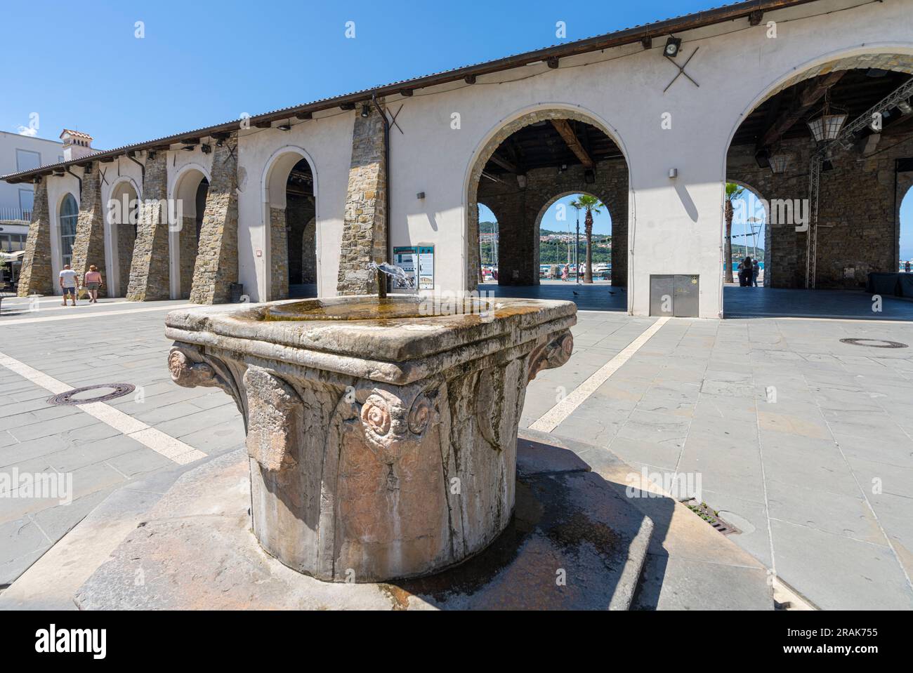 Koper, Slovenia. July 2, 2023. Ancient warehouse of S. Marco salt in ...