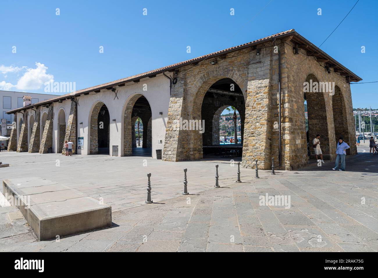 Koper, Slovenia. July 2, 2023. Ancient warehouse of S. Marco salt in ...