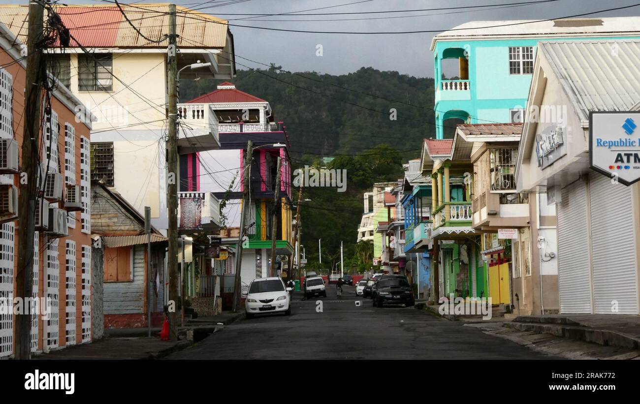Roseau dominica houses hi-res stock photography and images - Alamy